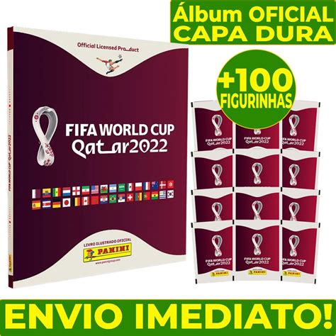 Kit Álbum Capa Dura Copa Do Mundo 2022 Oficial 100 Figurinhas 20
