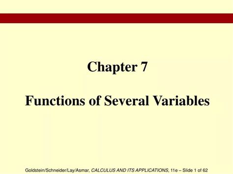 ppt chapter 7 functions of several variables powerpoint presentation id 3225056