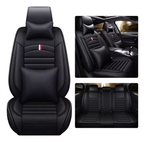 Kit Funda Cubre Asiento Cuero Auto Premium Luxury Almoadilla Cuotas