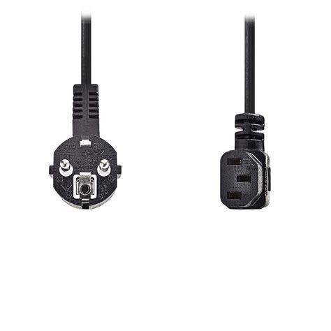 Nedis Câble d alimentation coudé pour PC moniteur et onduleur noir 2
