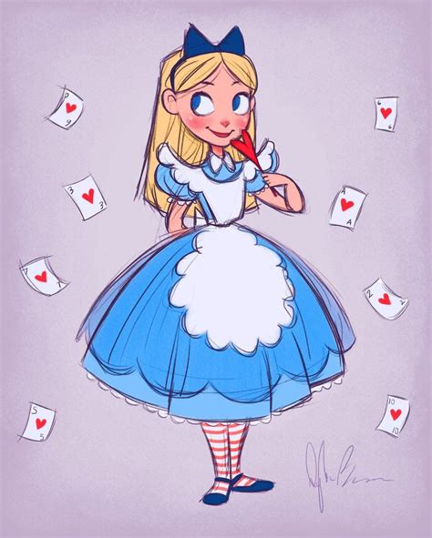 Alice In Wonderland Pencil Drawings