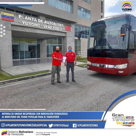 Planta Yutong De Autobuses S A Venezuela Hizo Entrega De Unidad