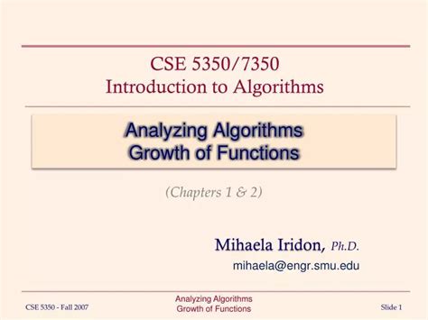 ppt analyzing algorithms growth of functions powerpoint presentation id 3802746