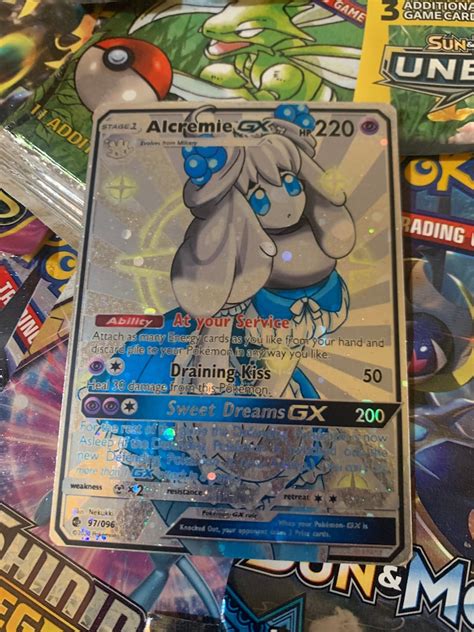 Orica Custom Pokémon Full Art Card Alcremie GX Etsy