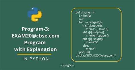 python program 3 exam20 program with explanation coder s jungle