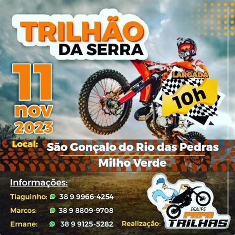 Portal Minas Gerais Eventos 1º TRILHÃO DA SERRA EM SÃO GONÇALO DO