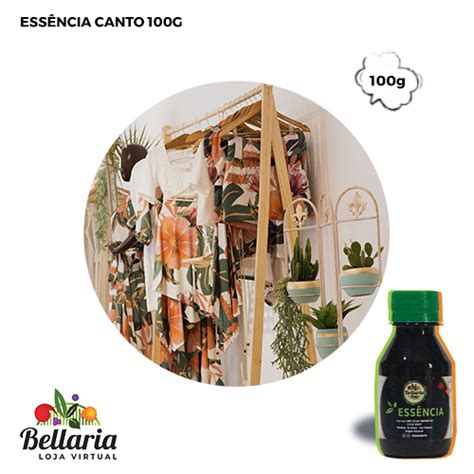 Essência Canto 100g Loja Bellaria Essência Base Frasco Flores