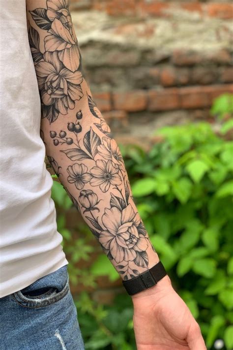 Tattoo Uploaded By Kamil Arthur Flower Tattoo Sleeve Men Floral