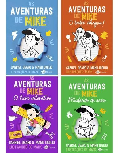 Kit Coleção As Aventuras De Mike 4 Livros Kit de Livros Magazine