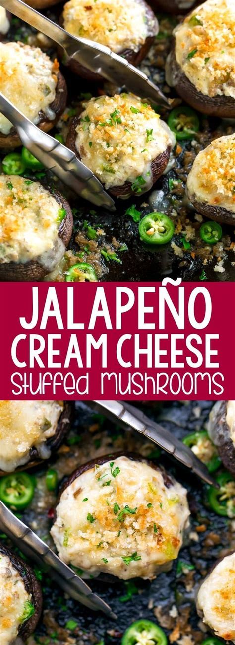 Jalape O Cream Cheese Stuffed Mushrooms Peas And Crayons Cheese