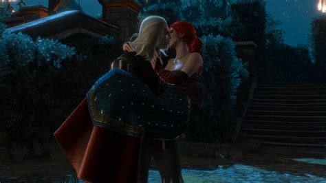 Geralt And Triss Kiss Witcher 3 By Plank 69 On Deviantart
