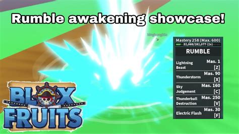 Rumble Awakening Fruit Showcase Update 14 Blox Fruits YouTube
