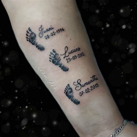 Piecitos De Hijos Tattoo For Son Hand And Finger Tattoos Meaningful