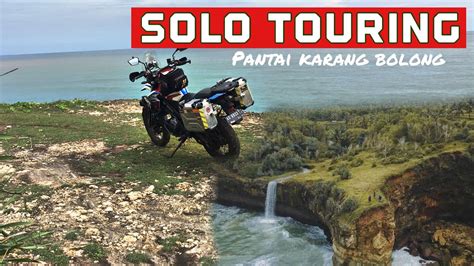 SOLO TOURING PANTAI KARANG BOLONG JALURNYA OFFROAD DRONE PANTAI