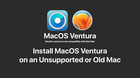 How To Install MacOS Ventura On Unsupported Mac Loxyo Tech YouTube