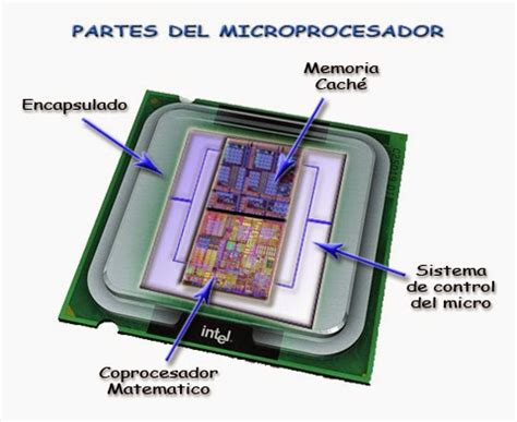 informática aplicada partes del pc Qué es El Microprocesador y sus