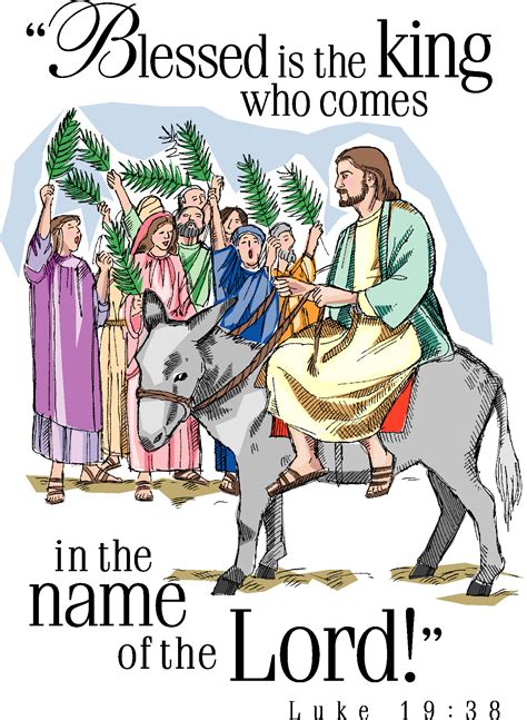 Jesus Enters Jerusalem Clip Art