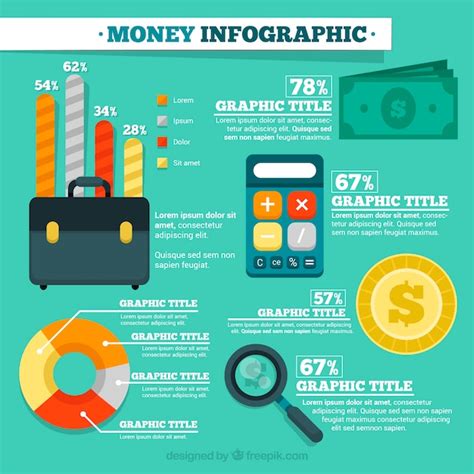 Infografía de economía y negocios Vector Gratis
