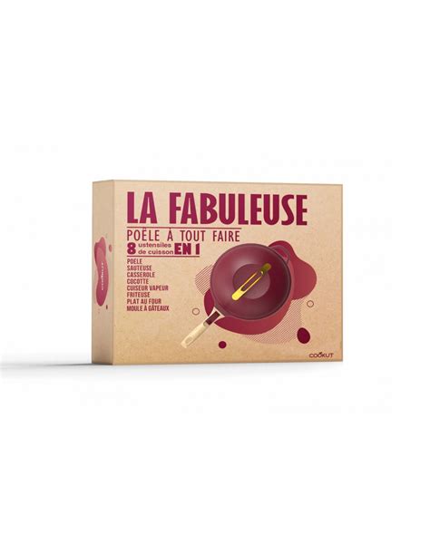 LA FABULEUSE POELE A TOUT FAIRE 8 EN 1 COOKUT ROUGE