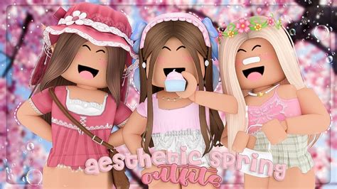 Aesthetic SPRING Roblox Outfits WITH CODES AND LINKS Ellqria YouTube