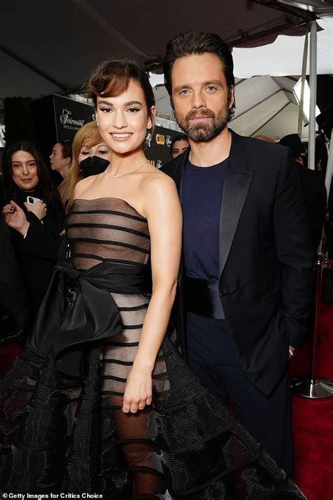 Lily James And Sebastian Stan Are All Smiles At The 28th Annual Critics