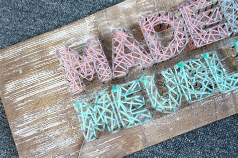 DIY Fabriquer un joli tableau de fils tendus Le blog déco de Made