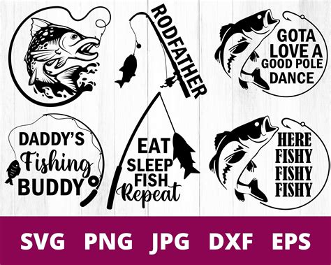 Fishing Svg Bundle Bass Fishing Svg Fishing Svg Bass Fish Svg Bass