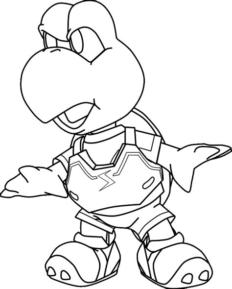 Para Koopa Coloring Pages Clip Art Library