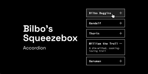 Bilbo S Squeezebox Accordion Figma