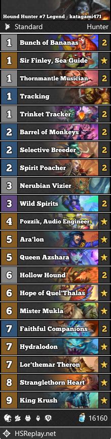 Hearthstone Decks Net On Twitter STANDARD Katagami471 Reached 7