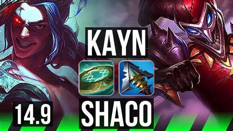 Kayn Vs Shaco Jgl Games Godlike Na Master