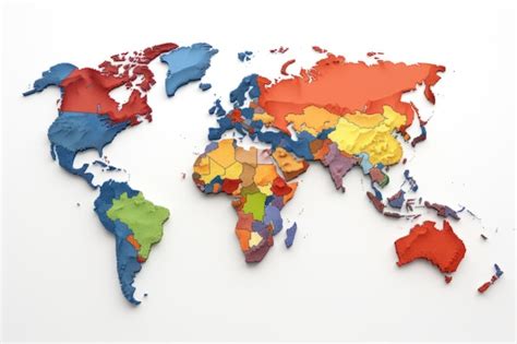 Mapa Pol Tico Da Am Rica Do Sul Foto Premium