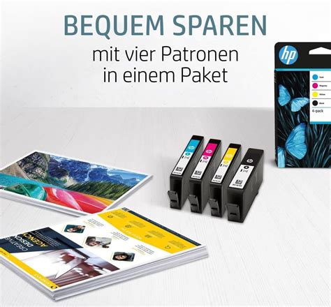 HP 912 Pack De 4 Cartouches D Encre Noire Cyan Magenta Jaune