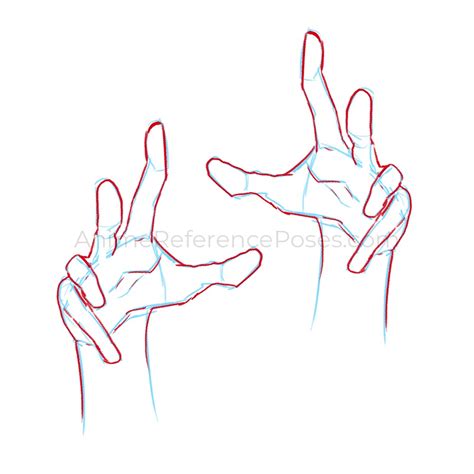 Anime Hand Poses Free Drawing References