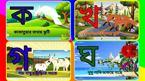 Banjonborno Bangla Bornomala Shikha Ka Kha Ga Gha