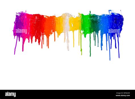 Dripping Paint Rainbow Stock Photos Dripping Paint Rainbow Stock