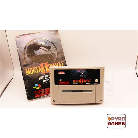 Mortal Kombat 2 Cartridge Manual Only Super Nintendo SNES PAL