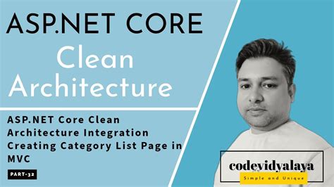 ASP NET Core Clean Architecture Integration Creating Category List Page