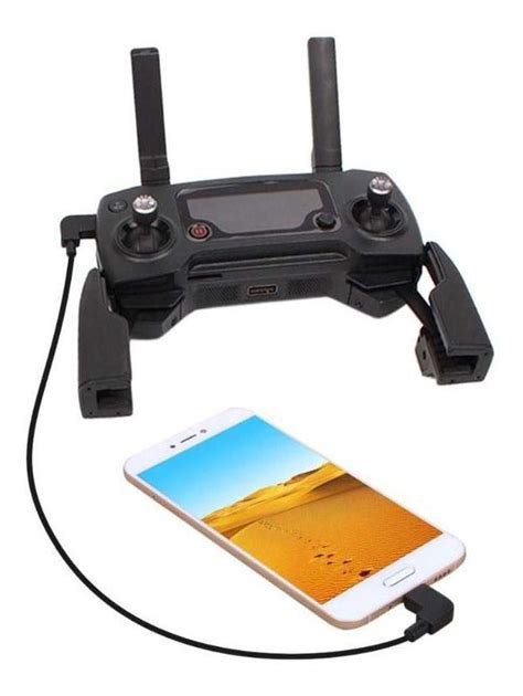 Cabo Otg Micro Usb X Tipo C Controle Drone Dji Mavic Spark