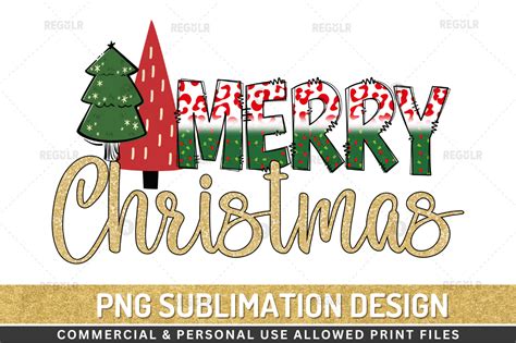 Merry Christmas Sublimation Graphic By Regulrcrative Creative Fabrica
