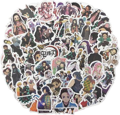 Adesivos Demon Slayer de 100 peças Kimetsu no Yaiba Anime Adesivo
