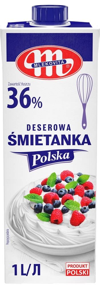 Mlekowita Śmietanka UHT 36 1L 13548811582 Allegro pl