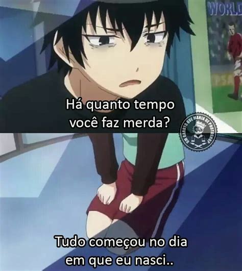 Pin de Kurara em memes de animes Memes engraçados Piadas Memes