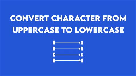 c program to convert character from uppercase to lowercase youtube