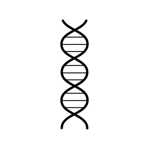 Medical Pharmaceutical Abstract Dna Gene Helix Simple Black And White