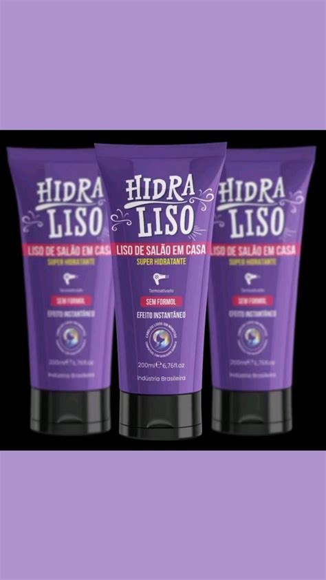 Alisamento de salão em casa hidraliso Como ter cabelo liso Cabelos