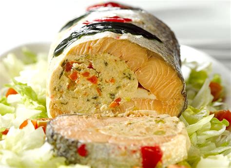 Recette saumon farci aux petits légumes Intermarché
