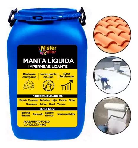 Borracha Liquida Impermeabilizante Kg Mister Collor Parcelamento