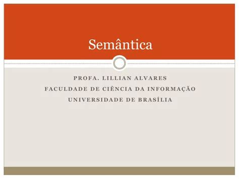 PPT Semântica PowerPoint Presentation free download ID 1912650