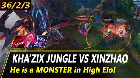 RANK 1 KHAZIX CN QIUYI KHA ZIX JUNGLE VS XINZHAO CN DIAMOND YouTube